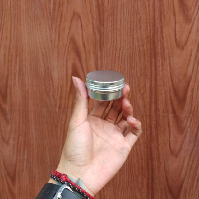 Jual Kaleng Pomade Silver 30 Gram - Kaleng Alumunium Silver Pot Jar ...