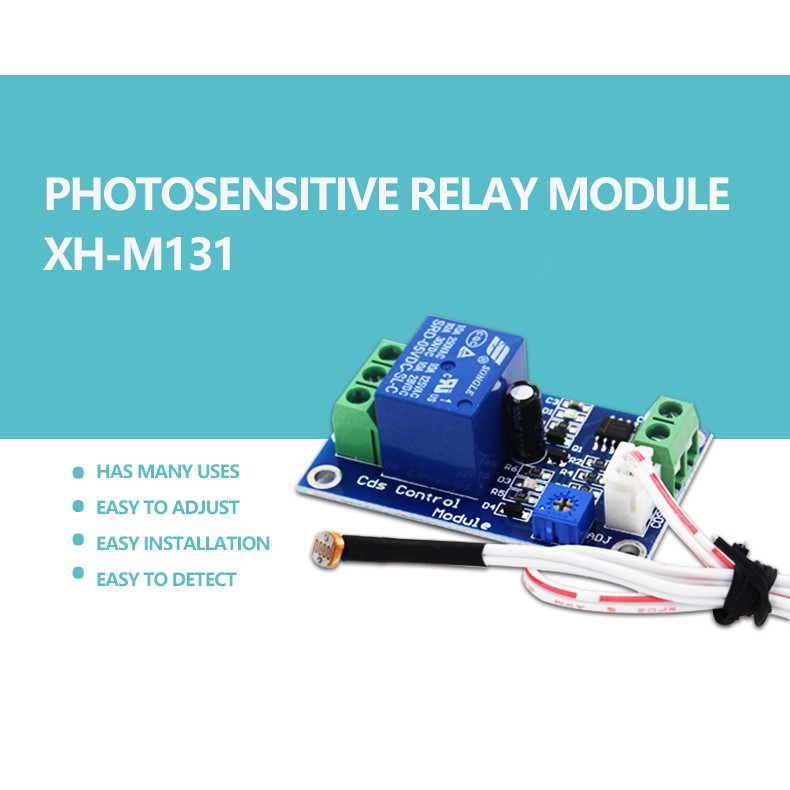 Jual XH-M131 5V LDR Relay Module Light Sensor Cahaya Saklar Lampu Otomatis | Shopee Indonesia