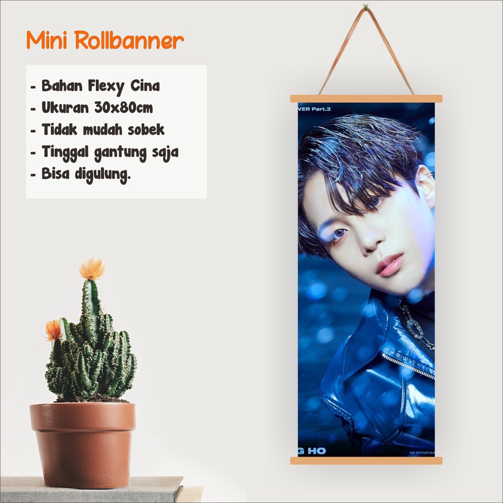 Jual MINI ROLL BANNER ATEEZ JONGHO | Shopee Indonesia
