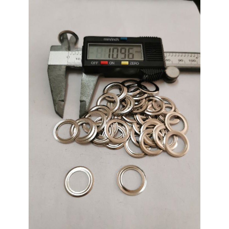 Jual ring mata ayam 24 / pasangan mata ayam banner 10mm nikel / 10gross ...