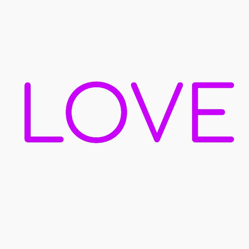 Jual Lampu LED Neon Text tulisan LOVE pesanan kak Tiffany | Shopee ...