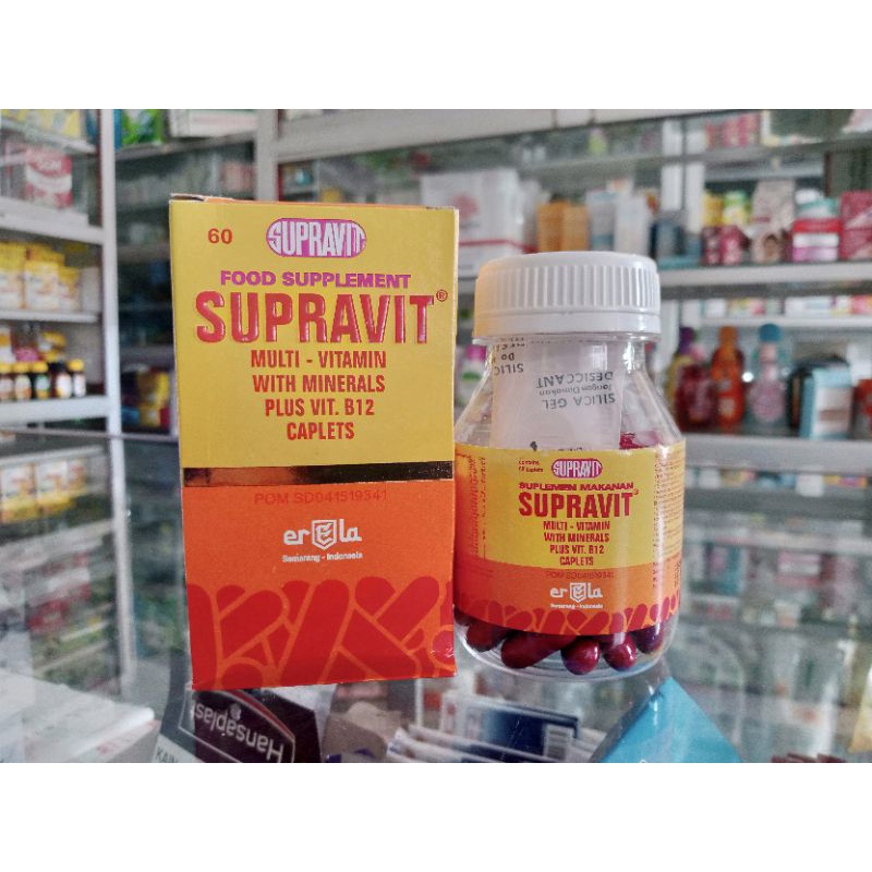 Jual SUPRAVIT 60 KAPSUL I menjaga kebugaran dan daya tahan tubuh ...