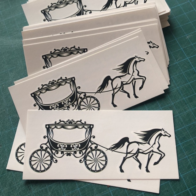 Jual POTATOO Cinderella carriage tattoo sticker | Shopee Indonesia