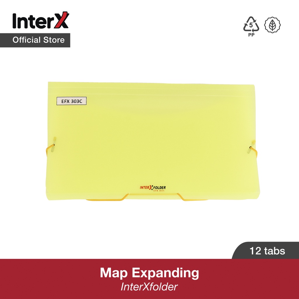 Jual InterX Folder Expanding File Organizer / Map Harmonika Kwitansi ...