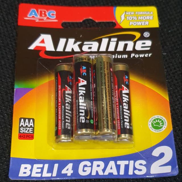 Jual Baterai Kecil ABC Alkaline Type - AAA (A3) | Shopee Indonesia