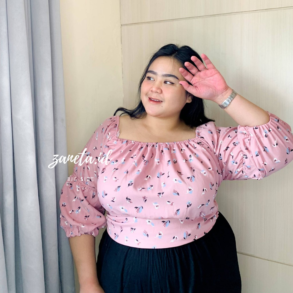 Jual Baju Atasan Sabrina Irise YOLANDA Sabrina Crop Top Blouse Blus ...