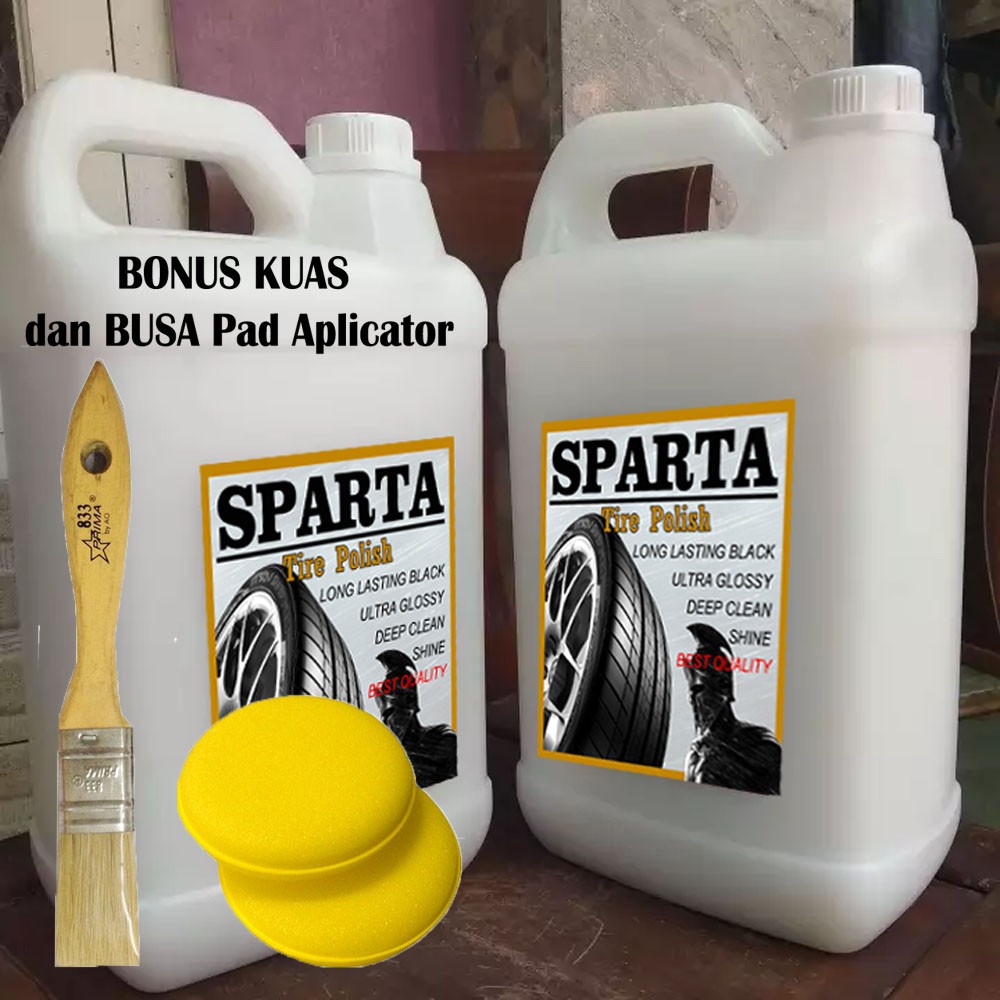 Jual SPARTA Semir Ban 5 liter / Jerigen 5 Liter / Pengkilap Ban ...