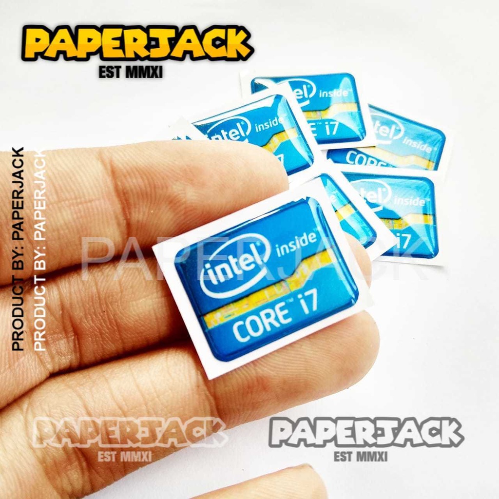 Jual STIKER TIMBUL LAPTOP PC INTEL CORE I7 STIKER RESIN TIMBUL LENTUR ...