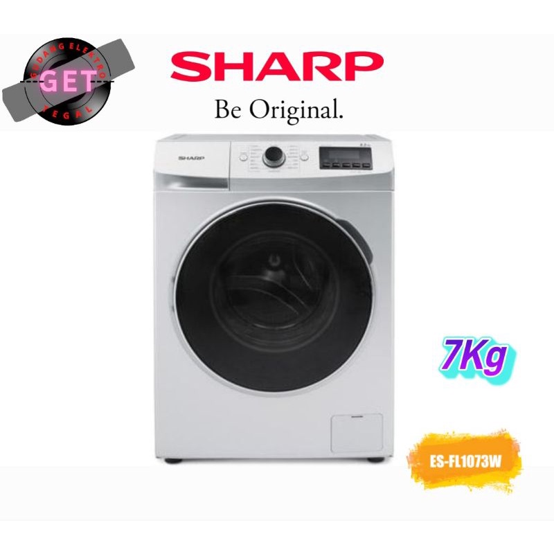 Jual MESIN CUCI OTOMATIS PINTU DEPAN SHARP 7KG [QUICK WASH] ~ ES-FL1073W (KOTA TEGAL) | Shopee ...