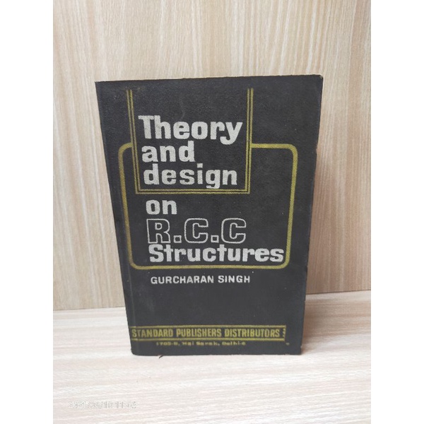 Jual Buku Theory And Design On R.C.C Structures By Gurcharan Singh ...