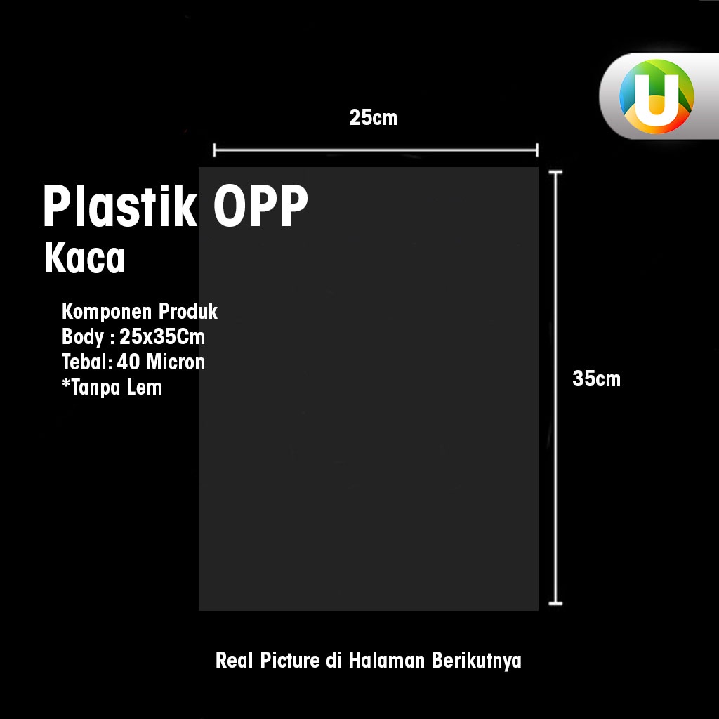 Jual [Isi 50Pcs] Plastik OPP Kaca Tanpa Lem 25x35Cm Untuk Souvenir Ulang Tahun Souvenir Amplop ...