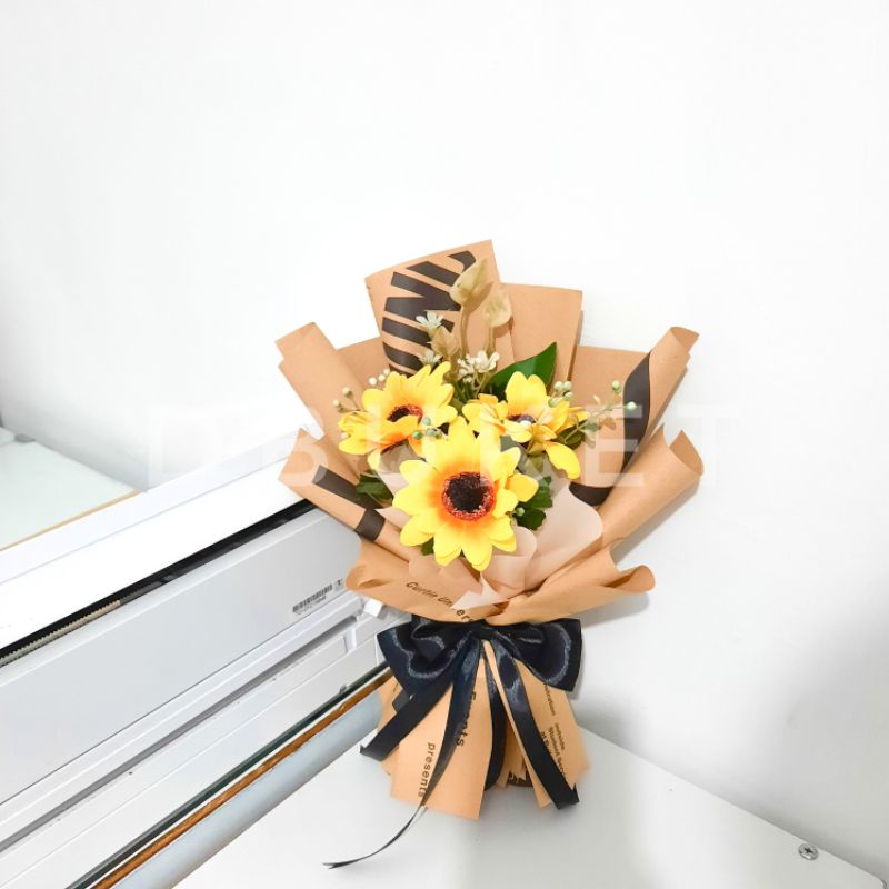 Jual Buket bunga matahari/Korean buket/flower bouqet atrificial ...
