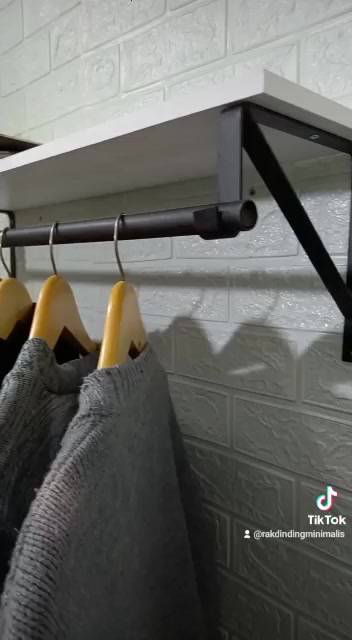 Jual Rak gantungan pakaian ukuran 80x20cm rak gantungan baju besi ...