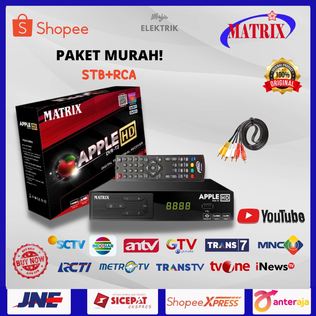 Jual Set Top Box tv digital / Set Top Box Matrix Apple DVB T2 - TV ...