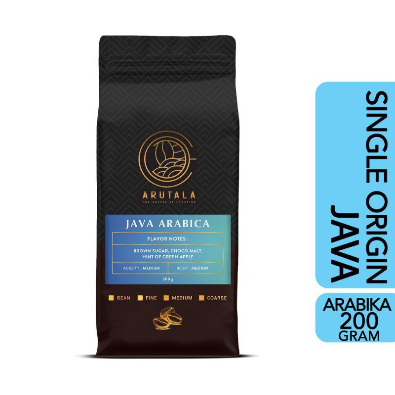 Jual KOPI ARUTALA JAVA ARABICA 200g ( halus ) | Shopee Indonesia