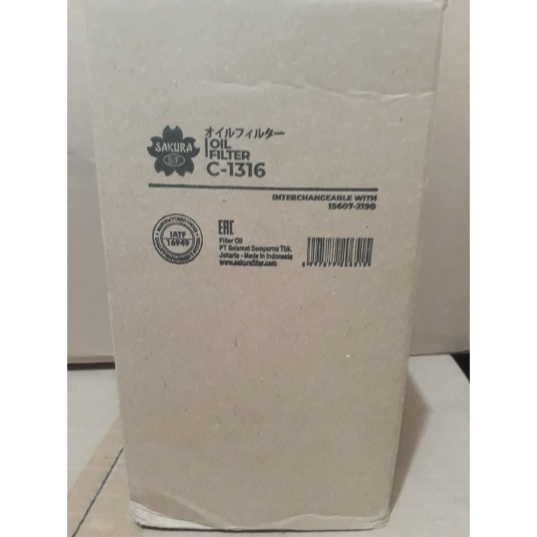 Jual FILTER OLI HINO LOHAN C1316 SAKURA | Shopee Indonesia