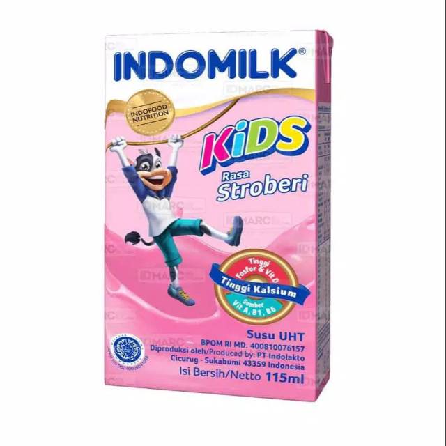 Jual Indomilk Kids Rasa Stroberi 115ml | Shopee Indonesia
