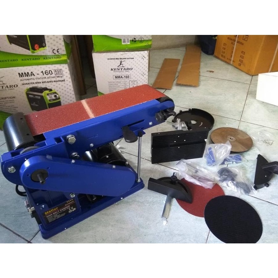 Jual belt sander disc sander Mollar mesin amplas duduk 350w | Shopee ...