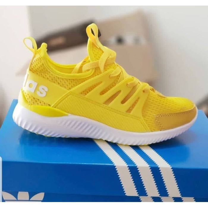 Jual Sepatu Sneakers New Adidas Tubular Warna Kuning | Shopee Indonesia