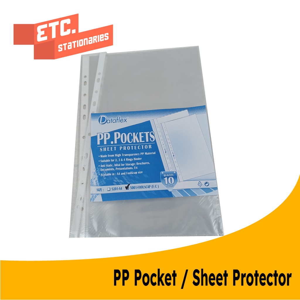 Jual Dataflex PP Pocket / Sheet Protector Folio [10 Lembar] | Shopee ...