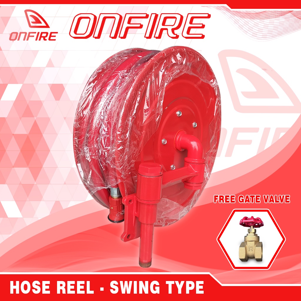 Jual FIRE HOSE REEL - SWING TYPE - ONFIRE - FREE GATE VALVE | Shopee ...