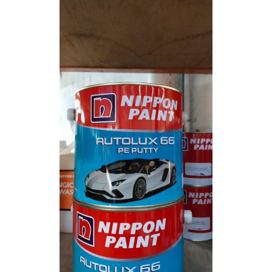 Jual Nippon Autolux 66 PE Putty 4kg / Dempul Kayu Besi 2 komponen ...