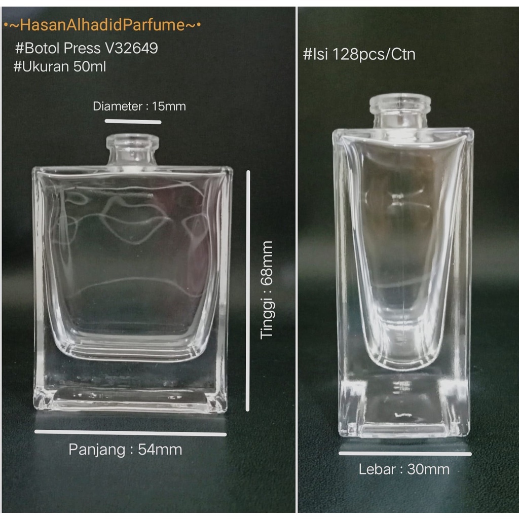 Jual Botol Parfume 50ml V32649 Hanya Botol Kosong | Shopee Indonesia