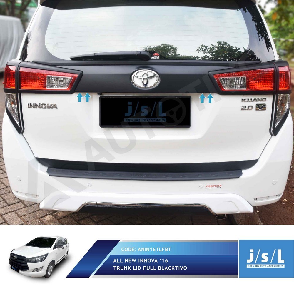 Jual JSL Trunk Lid Innova Reborn Blacktivo List Bagasi Belakang Black ...
