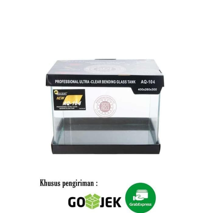 Jual AQUARIUM AQUASCAPE BENDING IMPORT GLASS TANK RECENT AQ 104(GOJEK/GRAB) | Shopee Indonesia