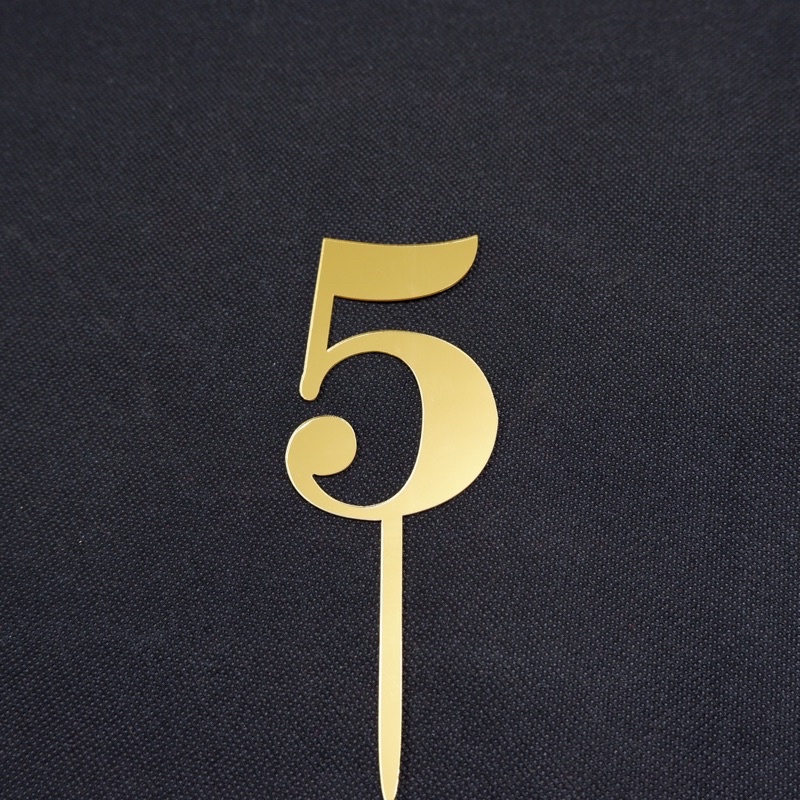 Jual TOPPER ANGKA POLOS TINGGI 15 CM / TOPPER USIA UMUR TAHUN BESAR ...