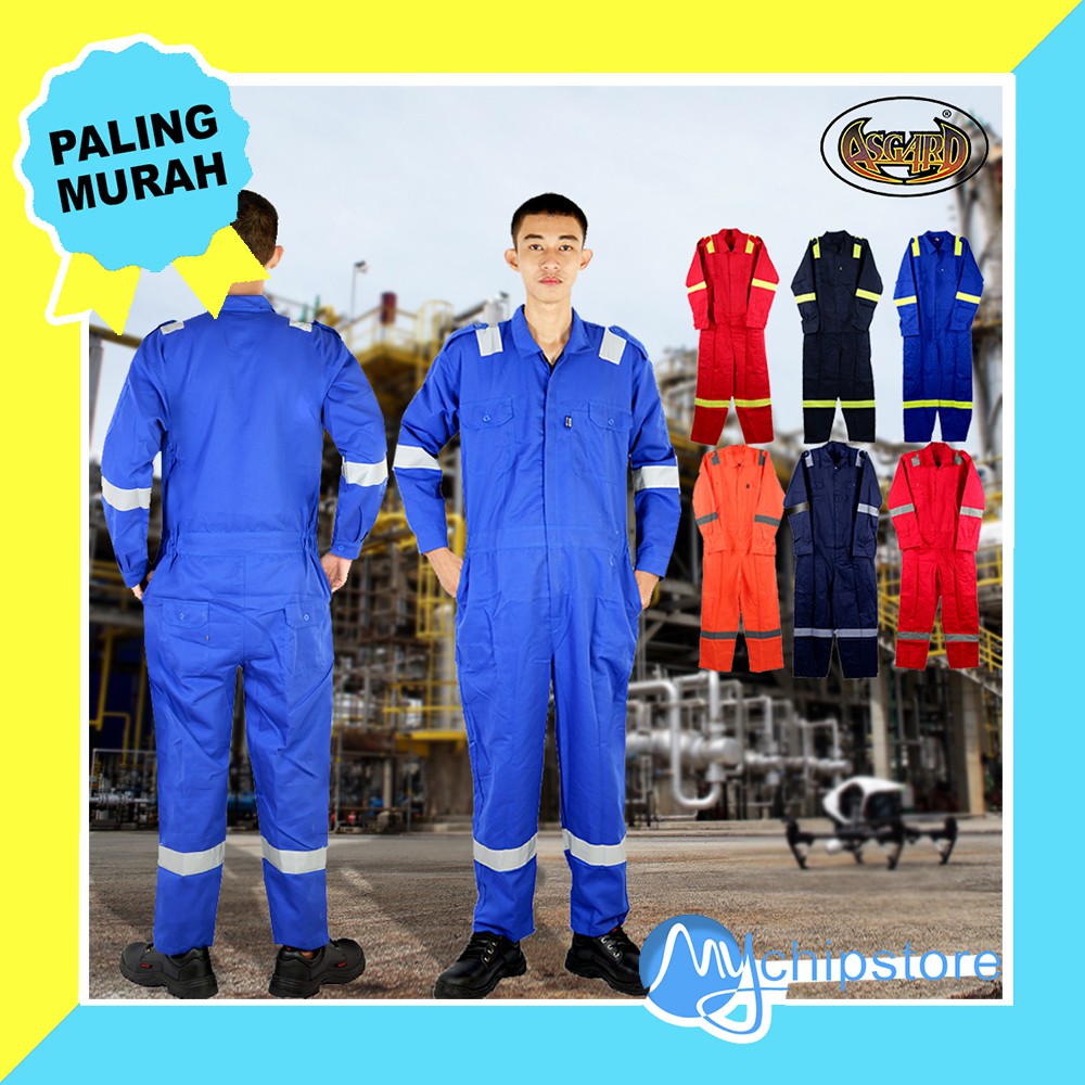 Jual Wearpak Baju Seragam Kerja Proyek Safety ASGARD Langsungan ...