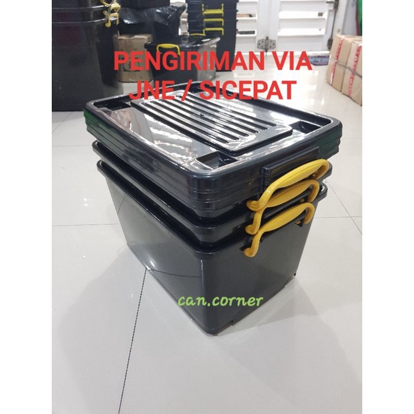 Jual 3 Pcs Box Container 40 Hitam dan 1 Pcs Box Container 55 Hitam ...