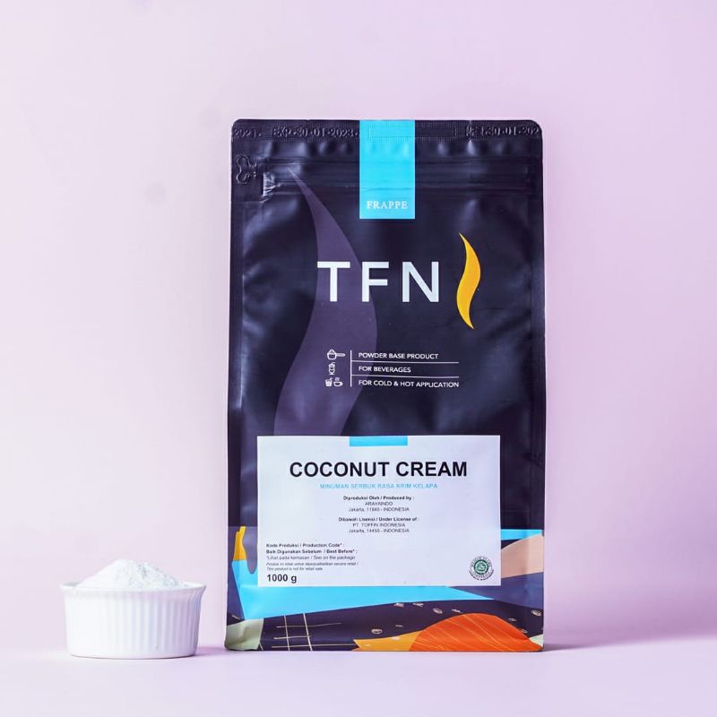 Jual Toffin Frappe Coconut Cream Powder 1kg || Bubuk Minuman Rasa Krim ...