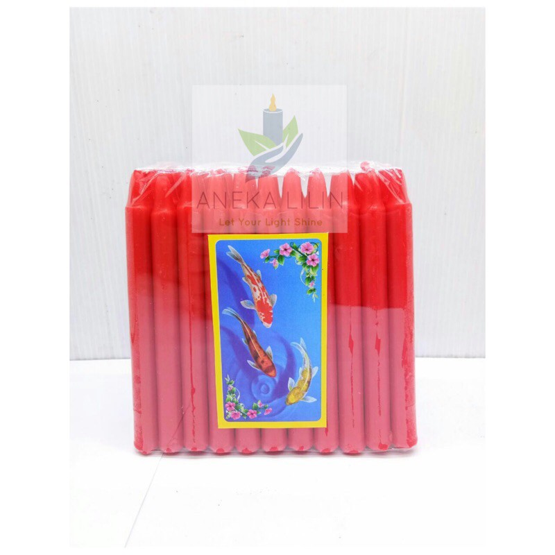 Jual Lilin Merah Polos/ Lilin Ibadah (Isi 44 Pc) | Shopee Indonesia