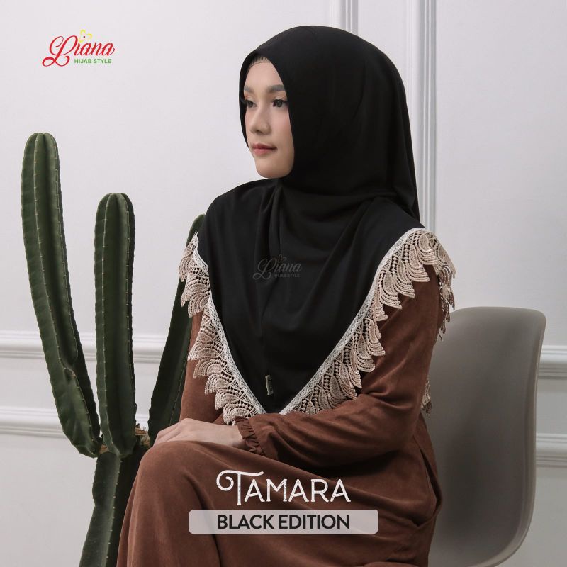 Jual TAMARA OVAL BLACK EDITION BY LIANA HIJAB | Shopee Indonesia