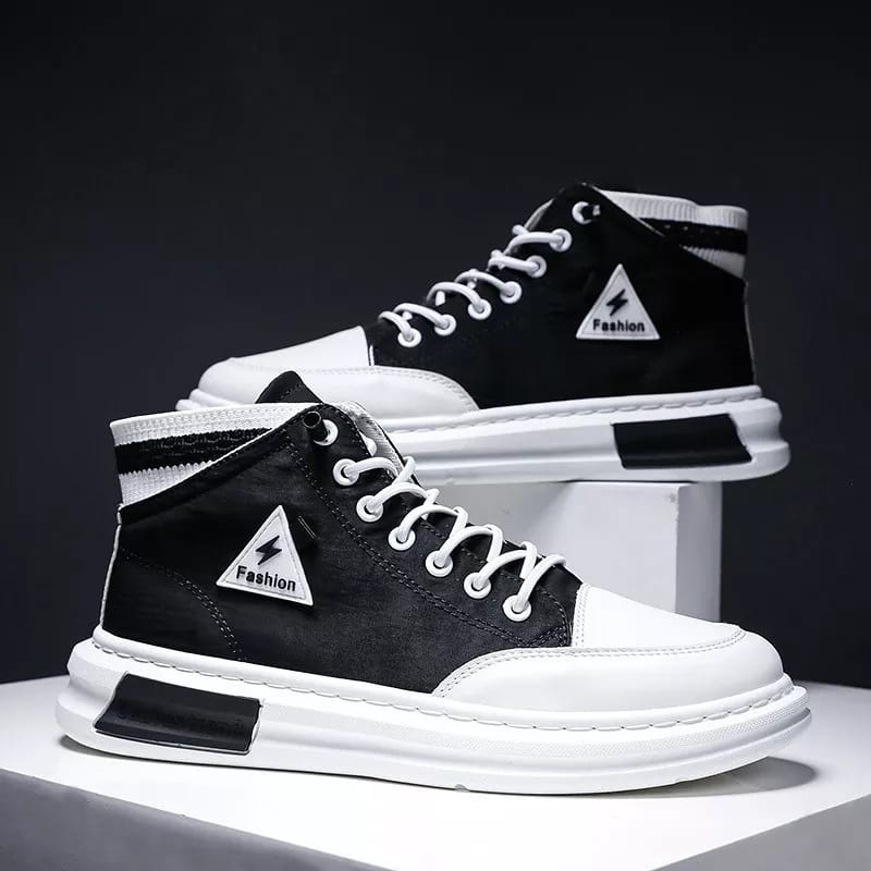 Jual Sepatu Sport Pria Sepatu Trendy Pria Sepatu Sneakers Pria Style Korean Mewah Import-Hitam ...