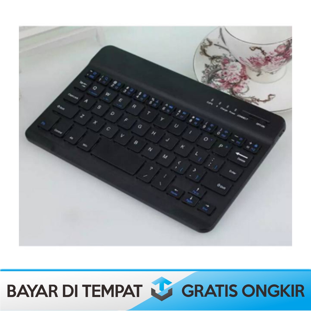 Jual KEYBOARD WIRELESS BLUETOOTH SUPPORT HP DAN RECHARGEABLE MINIMALIS ...
