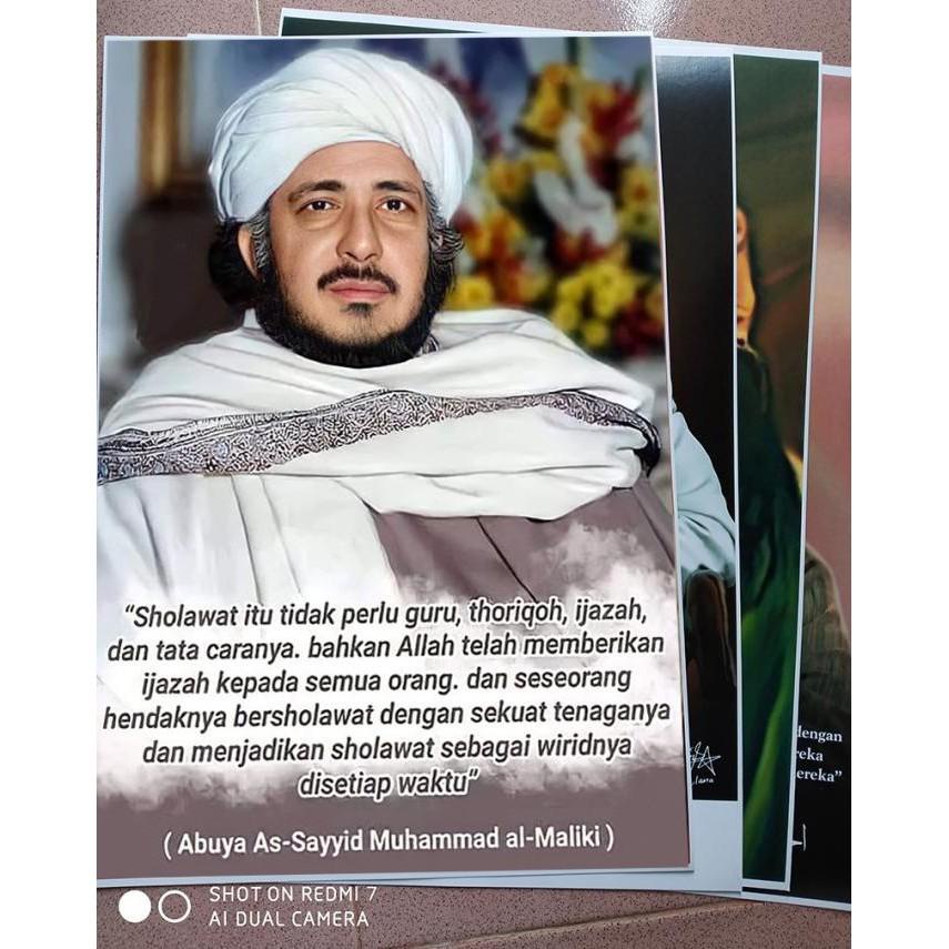 Jual GAMBAR TAJAM, BISA COD, POSTER ukuran 40 x 55cm ABUYA SAYYID ALAWI ...
