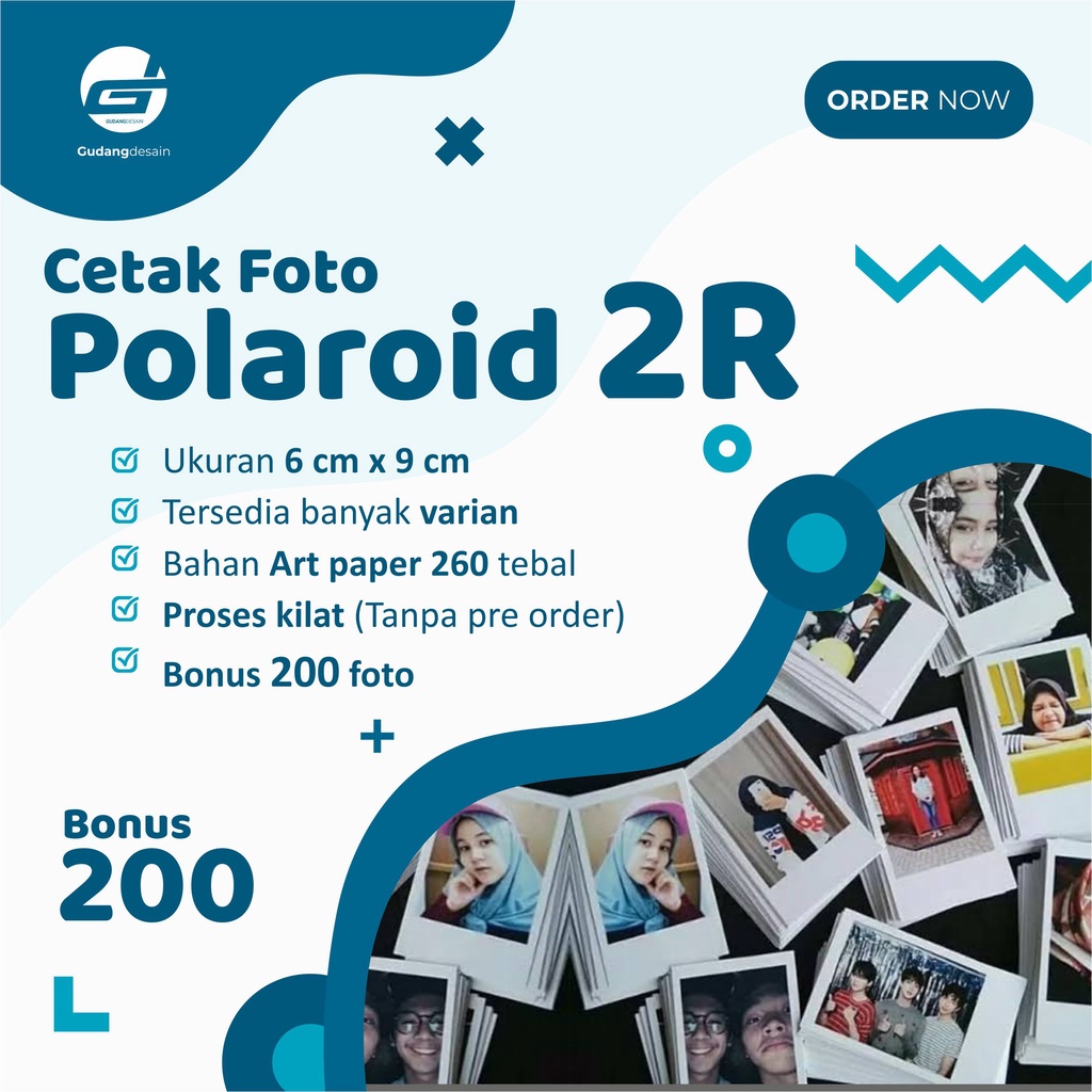 Jual (Promo) Cetak Polaroid 2r 1000 bonus 100 | Shopee Indonesia