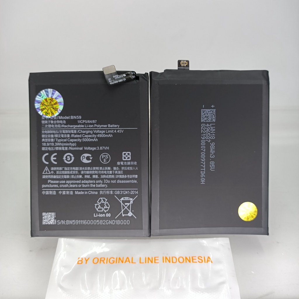 Jual BATERAI BN-59 BN59 REDMI NOTE 10 / PRO / S BATERE BATTERY GRADE ...
