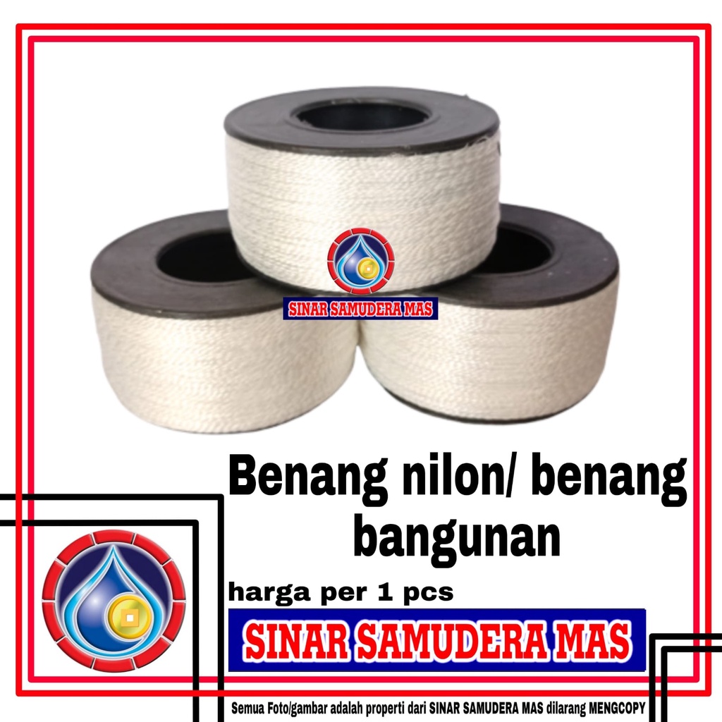 Jual Benang tukang bangunan atau benang ukur- benang nilon tukang ...