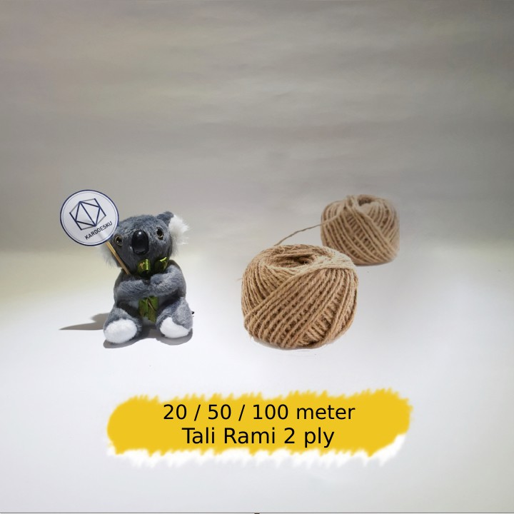 Jual Tali Rami 2ply / Tali Goni Packing Hampers Grosir 20 / 50 / 100 ...