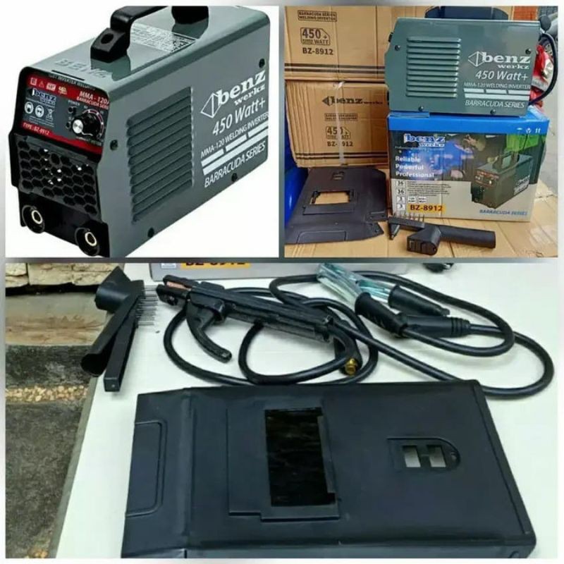 Jual Mesin Las Trafo Inverter Benz Barracuda MMA 120A 450 Watt | Shopee ...
