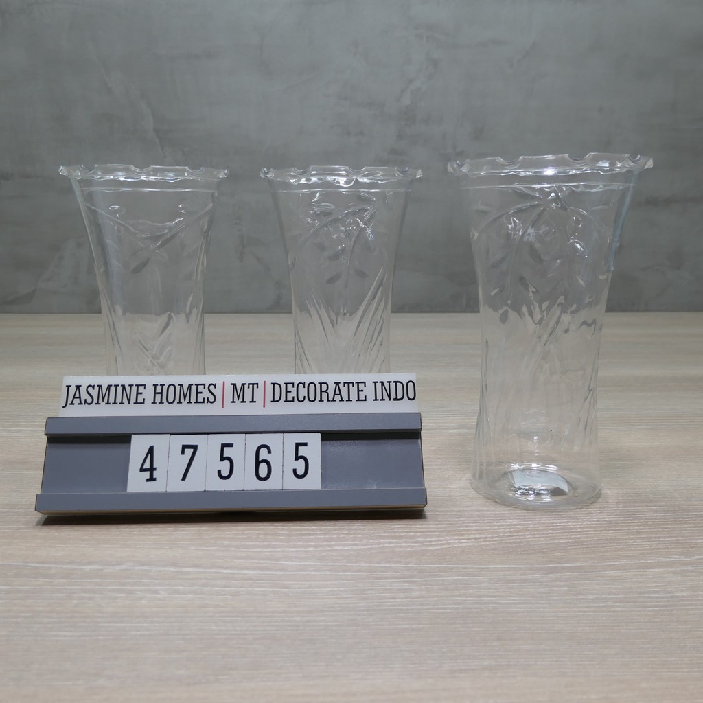 Jual Vase Bunga Pot Plastik Transparan Bulat 47565 | Shopee Indonesia