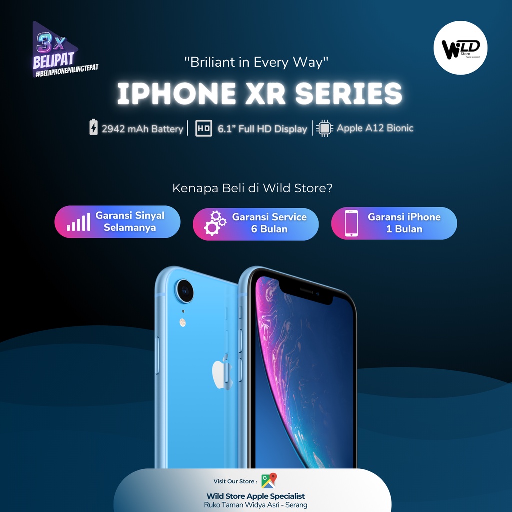 Jual iPhone XR 128GB Second Original Fullset All Operator | Shopee ...