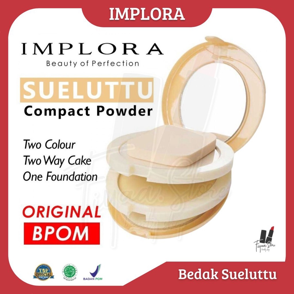 Jual BEDAK IMPLORA 3in1 SUELUTTU COMPACT POWDER / BEDAK FOUNDATION ...