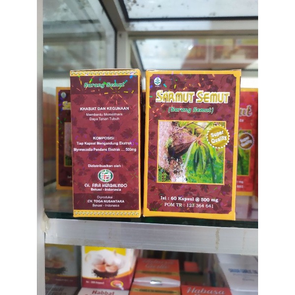 Jual kapsul Sarmut semut sarang semut murni asli isi 60 kapsul | Shopee ...