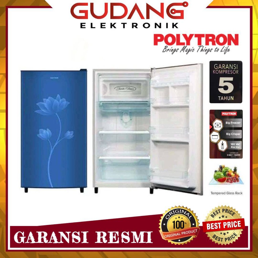 Jual LEMARI ES 1 PINTU POLYTRON PRB 159 KULKAS POLYTRON PRB159 | Shopee ...