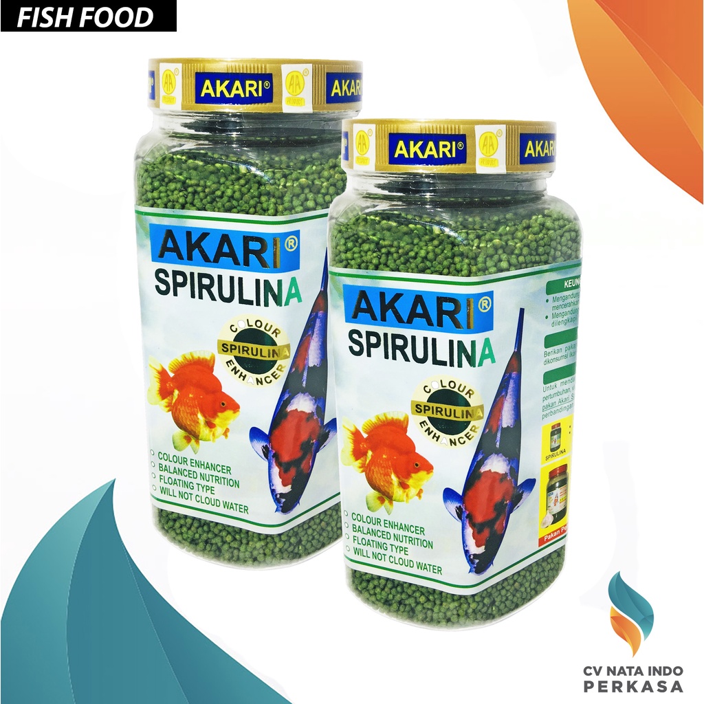 Jual Pakan Ikan - AKARI SPIRULINA - 300 gr | Shopee Indonesia