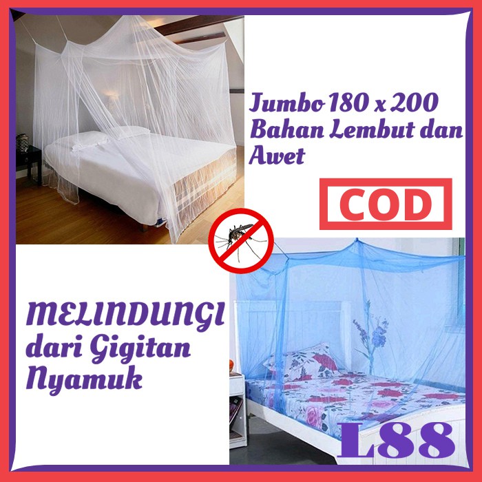 Jual KELAMBU TIDUR JUMBO GANTUNG KLAMBU NYAMUK SELAMBU SLAMBU TIDUR ...
